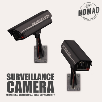 Second Life Marketplace - NOMAD // SURVEILLANCE CAMERA // BLACK
